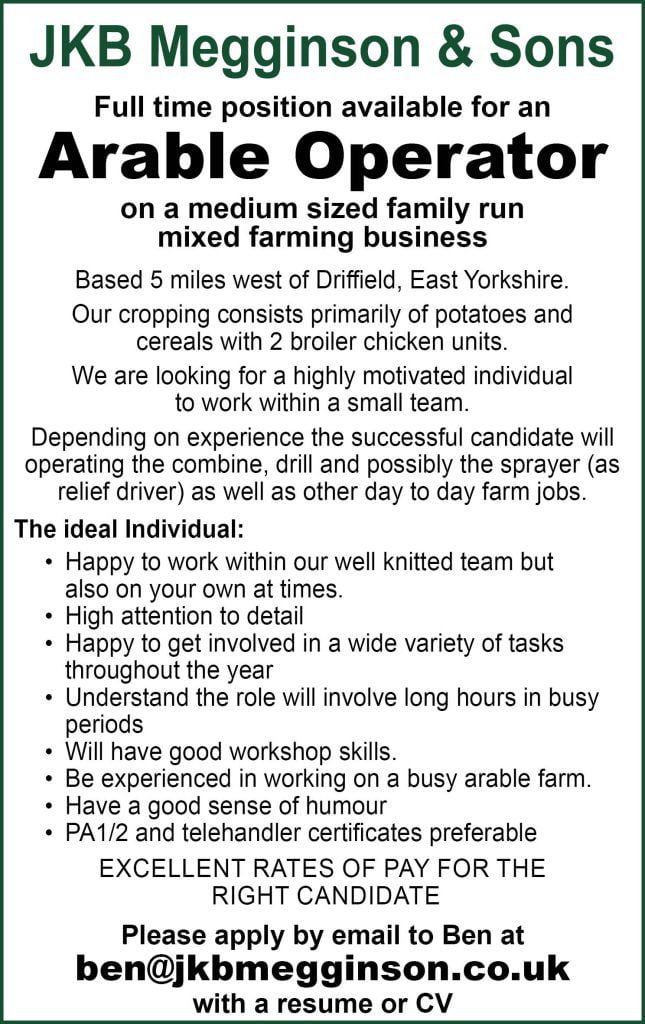 Local job vacancies - The Wolds Weekly Newspaper