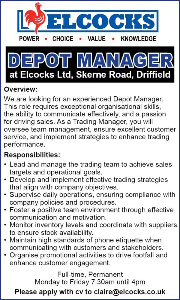 Local job vacancies - The Wolds Weekly Newspaper