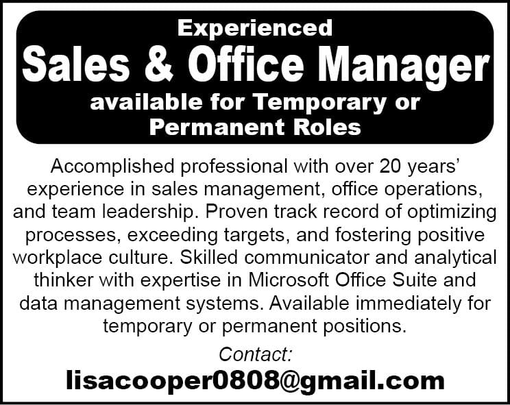 Local job vacancies - The Wolds Weekly Newspaper