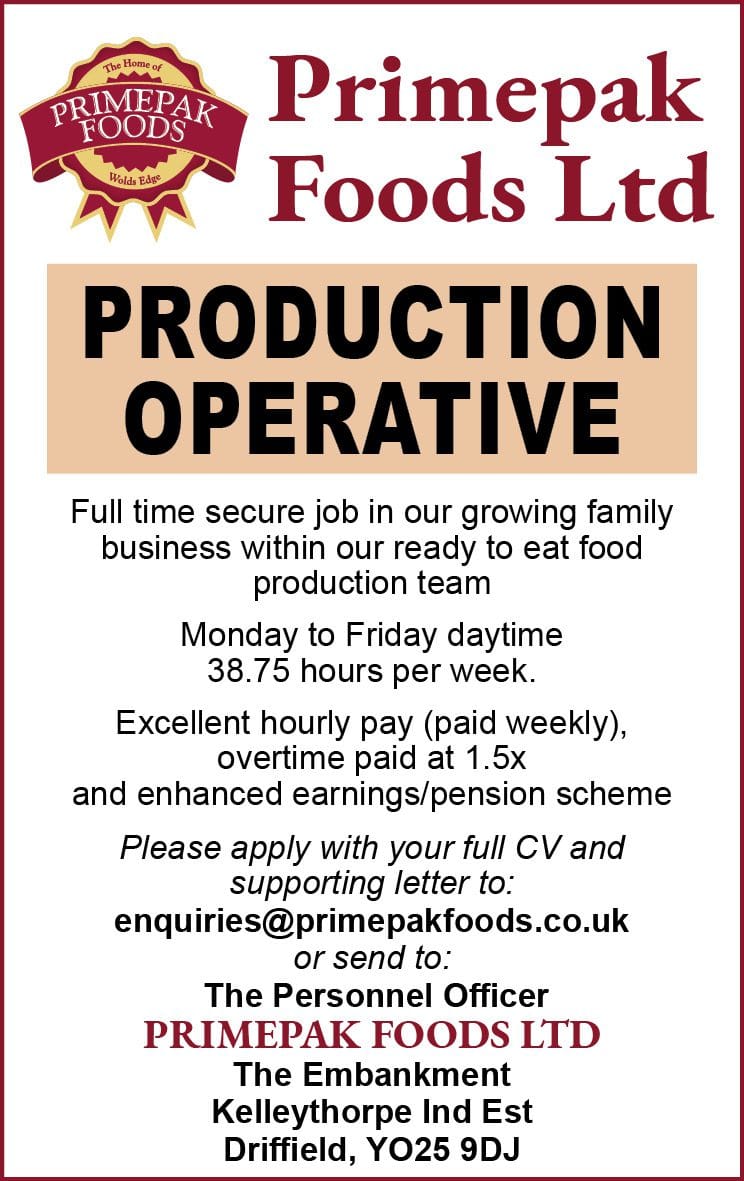 Local job vacancies - The Wolds Weekly Newspaper