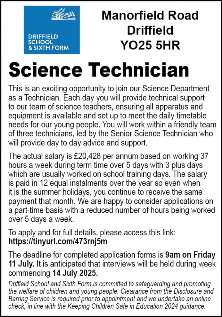 Local job vacancies - The Wolds Weekly Newspaper