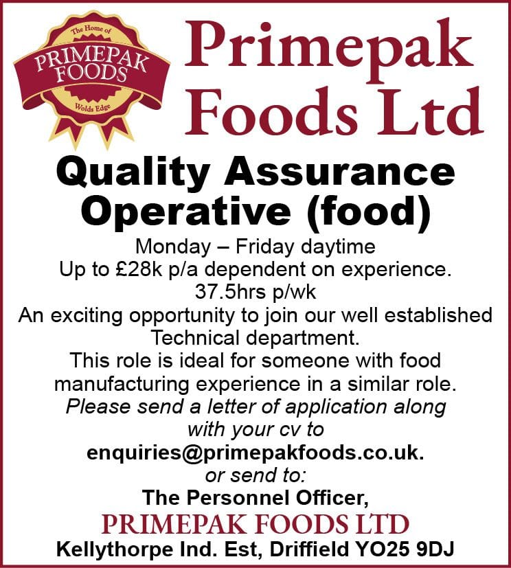 Local job vacancies - The Wolds Weekly Newspaper